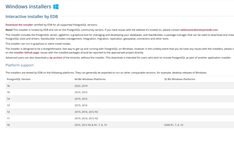 Instalación de PostgreSQL 16 y pgAdmin4 en Windows | Tecno Sender