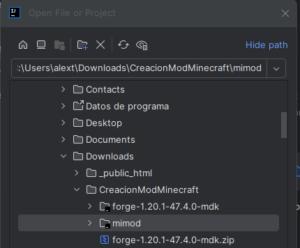 Crear Mods de Minecraft Forge 1.20.1 - Parte 1 | Tecno Sender