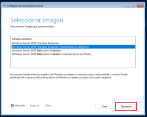 Instalar Windows Server 2025 en VirtualBox paso a paso